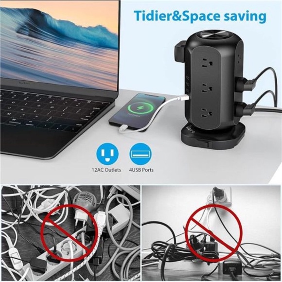 Accessories | Surge Protector 12 Ac Outlets With 4 Usb Ports Charging ...